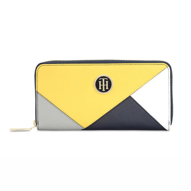 Tommy Hilfiger Natalee Women's Leather Zip Around Wallet Yellow – Brand27